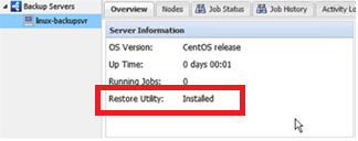 UDP Linux File level restore