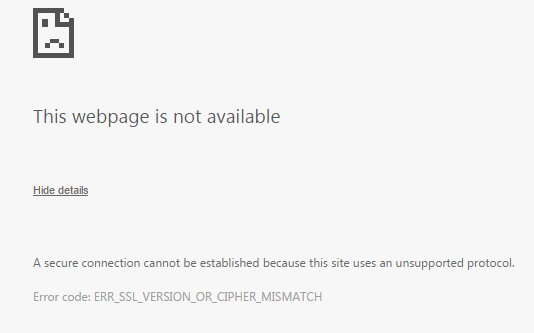 On Chrome v41, UDP/D2D Linux web pages cannot be browsed when HTTPS is used